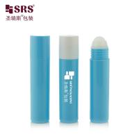 China 30ML Round Shape Empty Roller Ball Bottle For Hair Serum With Massage Roll for sale