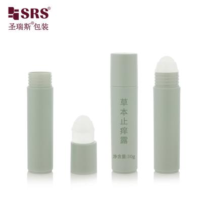 China 1 oz Empty Cosmetic Roller Ball Deodorant Gel No Leakage Wholesale 30ml Roll Bottle for sale