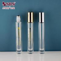China Round Shape Clear Thick Bottom No Leakage Perfume Essential Oil Roller Ball Bottles 10ml for sale
