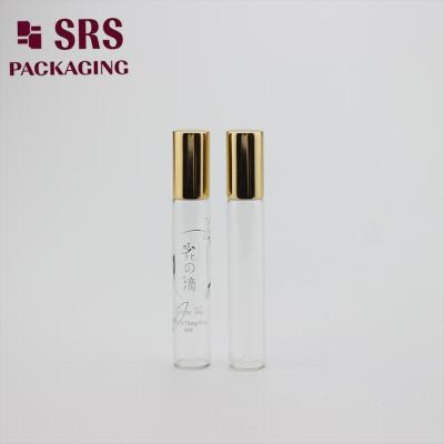 China 8ml transparent roll on perfume oil glass bottle empty for sale