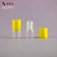 China BLP-1ML Mini Travel Size Transparent Glass Vial Roller Ball Bottle For Essential Oil Fragrance No Leakage for sale