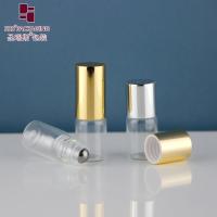China BLP-2ML Roller Ball Packaging Travel Size Essential Oil Transparent Glass Roll On Bottle No Leakage for sale