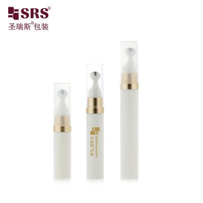 China A0035 7.5ml 10ml 15ml Empty Customization Eye Serum Gel Massage Roller Steel Ball Bottle Applicator for sale