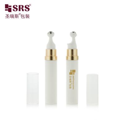 China A0035 7.5ml 10ml 15ml Luxury Injection PP Material Roll On Airless Pump Roller Bottle For Eye Serum for sale