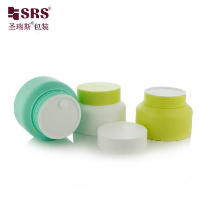 China SRST Recycled Plastic Jar for Cream Environmentally Friendly Cosmetic Packaging Luxury PP PCR Container for sale