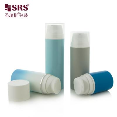 China PA601 30ml,50ml,80ml,100ml,120ml,150ml,200ml Empty Snap On Style Vacuum Single Wall Injection Color Foundation Lotion Airless Pump Plastic PP PCR Bottle for sale