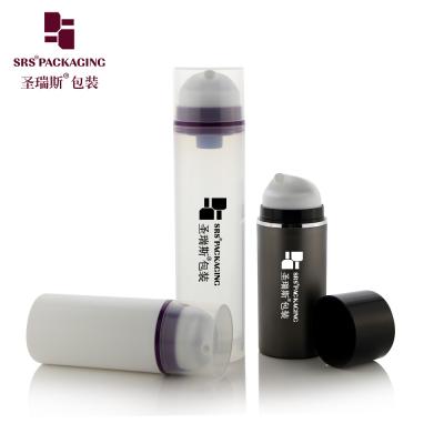 China PA602 30ml 50ml 80ml 100ml 120ml 150ml 200ml PP Natural Clear Glossy Surface Matte Finished Available Airless Lotion Bottle No Leakage for sale