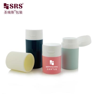 China PA607 Injection Single Wall Glossy Matte Finished Custom Color PP Airless Bottle With Flip Cap For Cosmetic Lotion Serum for sale