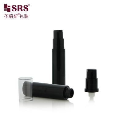 China A003 5ml 10ml 12ml 15ml Mini Pocket Size Plastic Round Airless Pump Bottle For Face Serum Cosmetic Packaging for sale