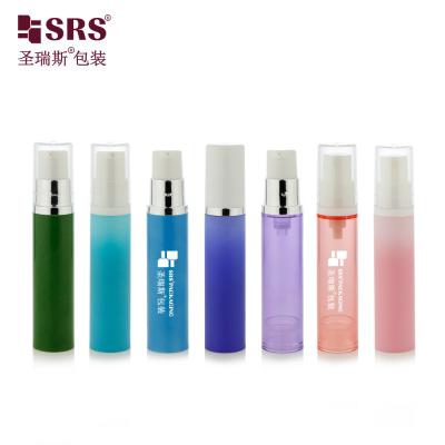 China A003 5ml 10ml 12ml 15ml Customization Printing Decoration Plastic Airless Pump Bottle For Facial Serum for sale