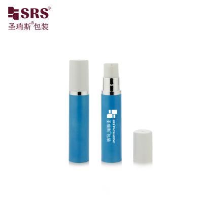 China A003 5ml Metalized Silver Color Shoulder Injection Solid Color Plastic Empty Airless Pump Bottle Packaging Container for sale