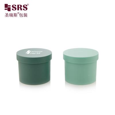 China SRSG2 100g Luxury Good Quality Injection Frosted Red Blue Green Color Plastic PP Facial Mask Gel Jar for sale