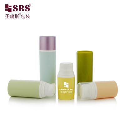 China PA203A 15ML 30ML 50ML Customizable PP Airless Bottle for Serum Easy To Print Branding Cosmetic Packaging for sale