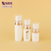 China A028 5ml 10ml 15ml 20ml Empty Round PP Recycled Material Pocket Facial Gel Airless Pump Bottle Sample Injection Color Customization for sale
