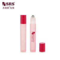 China RPP-15ML Red Flat Plastic Screw Cap No Leakage PP Roll-On Bottle With Steel Ball For Eye Gel Pain Relief for sale