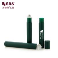 China RPP-15ML Round Cylinder Inject Frosted Finished Roll On Bottle With 304 Stainless Steel Ball For Hair Essence Serum for sale