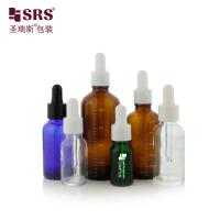 China D001 Essential Oil Storage Solution 18/415 Glass Bottles with Glossy Droppers in 5ml 10ml 15ml 20ml 30ml 50ml 100ml Sizes for sale