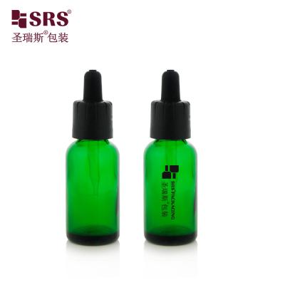 China D009 Round Thick Wall Glass 5ML 10ML 15ML 20ML 30ML 50ML 100ML Tamper Evident Child Resistant Lid Dropper Bottle For Facial Serum for sale