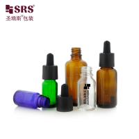 China D009 Amber Brown Green Blue Clear Frosted Matte Finished Glass Dropper Bottle Lid For Cosmetic Oil for sale