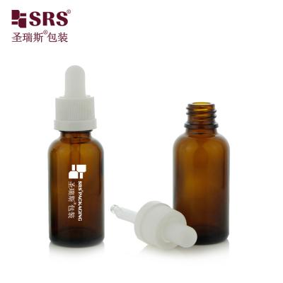 China D010 Transparent Glass Mold Glass Bottle With CRC Child Resistant Cap Dropper Lid For Hair Essence Serum for sale