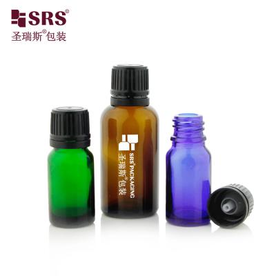 China G006 Glass Round Boston Bottle Tamer Evident TE Cap With Horizontal Dropper Insert For Essential Oil for sale