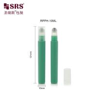 China RPPH-10ML(C) Antiperspirant Liquid Plastic Empty Custom Injection Color Green With Steel Ball PP Cap No Leakage for sale