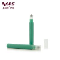 China RPPH-10ML(C) Antiperspirant Liquid Plastic Empty Custom Injection Color Green With Steel Ball PP Cap No Leakage for sale