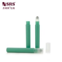 China RPPH-10ML(C) Antiperspirant Liquid Plastic Empty Custom Injection Color Green With Steel Ball PP Cap No Leakage for sale