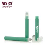 China RPPH-10ML(C) Antiperspirant Liquid Plastic Empty Custom Injection Color Green With Steel Ball PP Cap No Leakage for sale