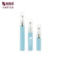 China A0035 7.5ml 10ml 15ml PP Vacuum Eye Cream Roller Bottles with Secure Snap Lock Press Cap for sale