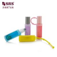 China BLPM-10ML Luxury Empty Clear Glass Roll On Essential Oil Bottle Packaging With Silicone Cover for sale