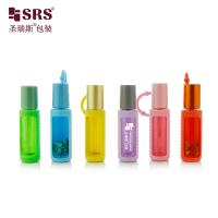 China BLPM-10ML Luxury Empty Clear Glass Roll On Essential Oil Bottle Packaging With Silicone Cover for sale