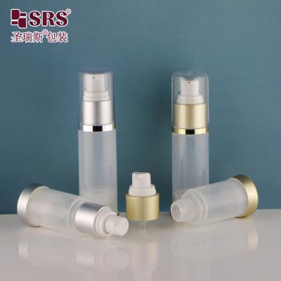 China A025 15ml 30ml 50ml PP Clear Glossy Customization Skincare Mask Gel Airless Pump Bottle Packaging for sale