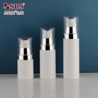 China PA212 15ml 30ml 50ml Metalized Silver Shoulder Plastic Airless Pump Bottle For Body Lotion for sale