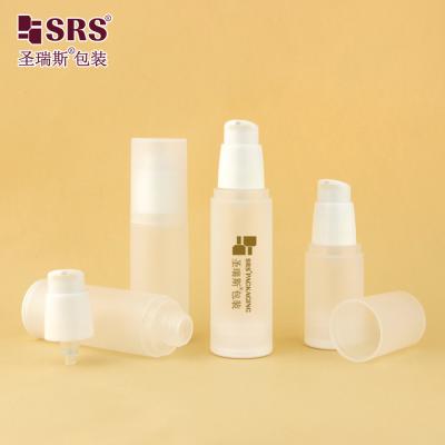 China PA0216 20ml 30ml 40ml 50ml PP Glossy Matte In Mold Plastic PP PCR Airless Bottle With Lotion Pump Skincare Packaging for sale