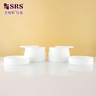 China SMPS 5g 10g 15g 30g 50g 100g 120g 150g Matte Finished Plastic Injection White PP Cream Jar Container Packaging for sale