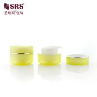 China SRSI 15g 30g 50g Matte Finished Plastic Semi-transparent Color PP Facial Gel Eye Cream Container Cosmetic Jar for sale