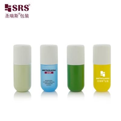 China RPPA1-50ML Round Bottom PP Eco-friendly Material PCR Deodorant Roller Ball Bottle For Antiperspirant for sale