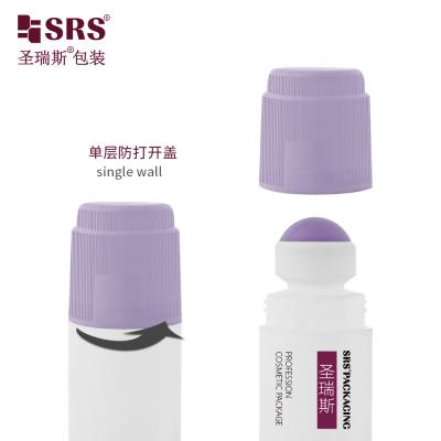 China RPPDF-90ML Unqiue Design Plastic PP PCR Empty Roll On Deodorant Gel With Single Pinch Screw Cap for sale