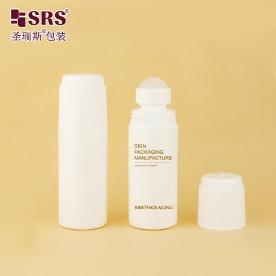 China RPPDF-90ML Round Shape Plastic Pain Relief Gel Roll On Roller Ball Bottle Applicator Packaging for sale