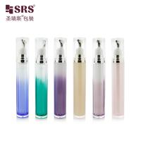China LR001-15ML Luxury High End Double Wall Acrylic Bottle For Eye Serum Customization Color Bottles With Zinc Applicator for sale