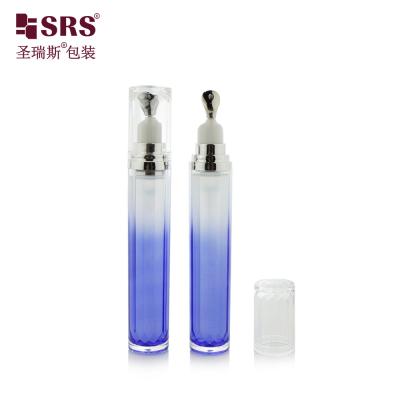 China LR001-15ML LR001 15ML Eye Serum Masterpiece Double-Layered Acrylic Bottle Bespoke Colors Zinc Head Applicator for sale