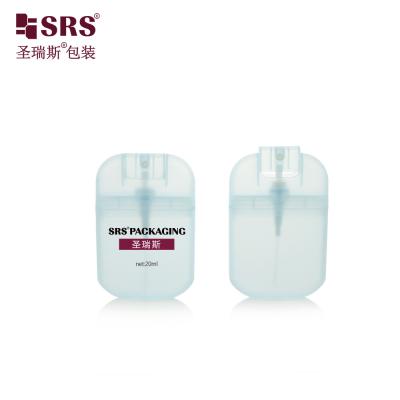 China PWU006 Injection Semi-Transparent Blue Card Shape Spray Pump Bottle Fine Mist For Perfume for sale
