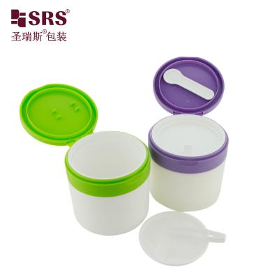 China SRS1 120g 150g Injection Custom Color Plastic PP PCR Recycled Cream Jar Container Packaging for sale