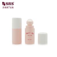 China RPPC1-60ML Customize Pink Matte Plastic PP PCR Eco Friendly Material Antiperspirant Gel Roller Ball Bottle for sale