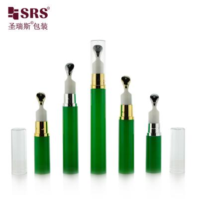 China A0031B 5ml 10ml 12ml 15ml Empty Airless Pumpp Bottle With Metal Zinc Head Applicator Customization Eye Gel Packaging for sale