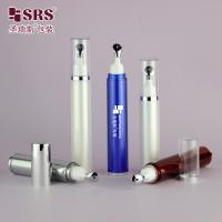 China AY005 10ML 15ML  Acrylic Roll On Roller Metal Head Bottle Packaging Empty Applicator Eye Cream Press Style  Bottles for sale