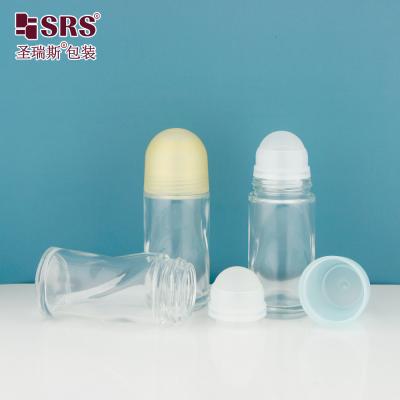 China BLPG-B 50ml New Arrival Empty Unique Design Glass Roll On Deodorant Bottle Customization Container for sale