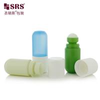 China RPPA1-50ML Round Bottom Plastic PP PCR Roller Ball Bottle For Antiperspirant Packaging CRC for sale
