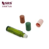 China BLPM-10ML Semi-Transparent Round Thick Wall Glass Roller Perfume Bottle Container No Leakage for sale
